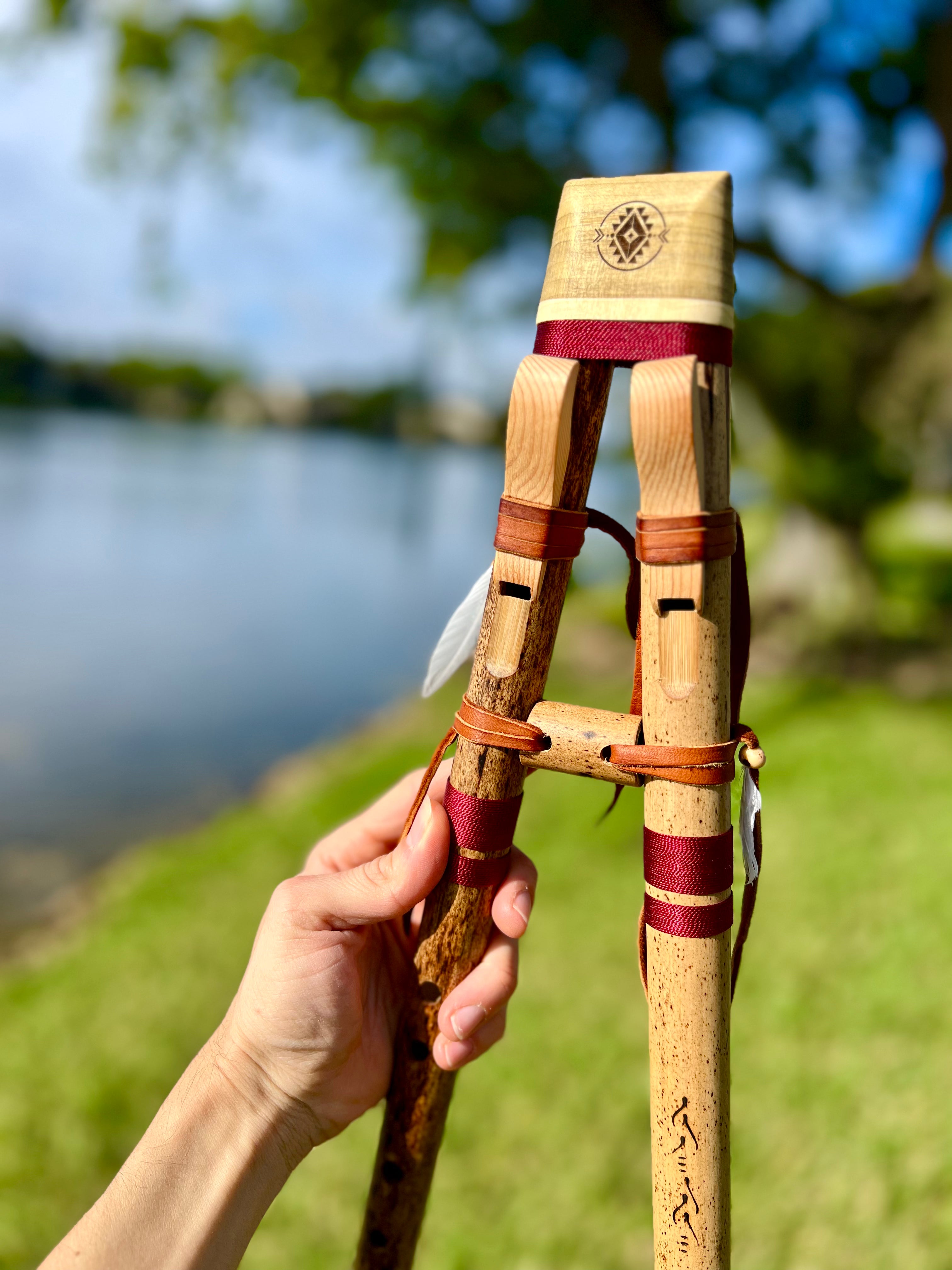 Native American Drone Flute - G 440 Hz – Leo Flutes